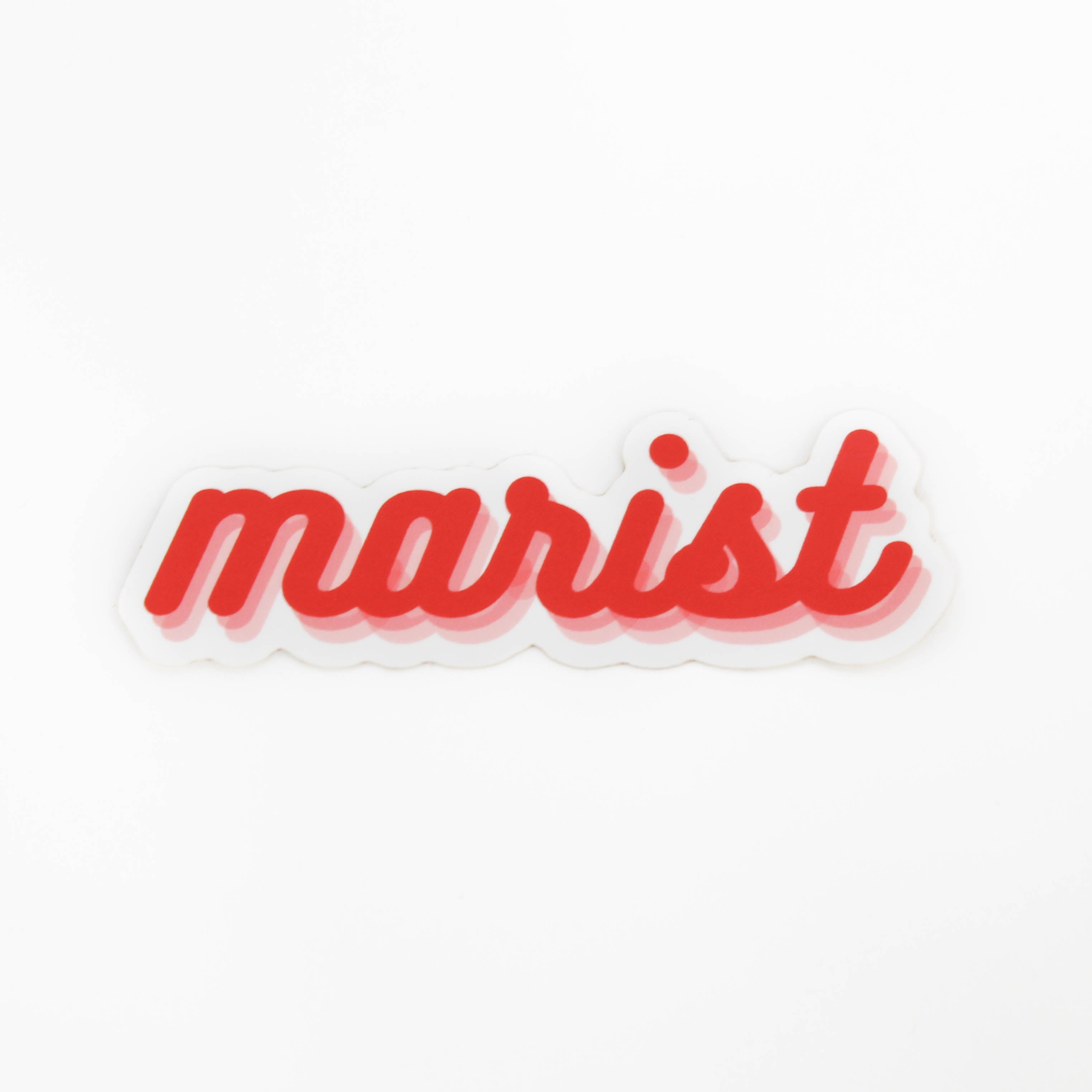 Marist Cursive Sticker – Marist MPorium